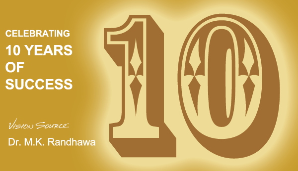 10 years in Vancouver! - Dr. M.K. Randhawa, optometrist Vision Source
